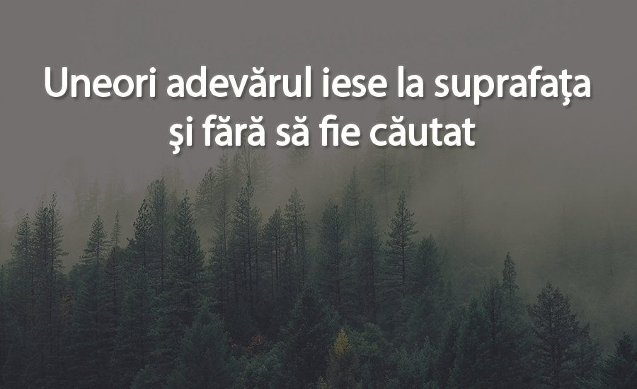 Uneori adevărul iese la suprafața și fără să fie căutat – Wawlist