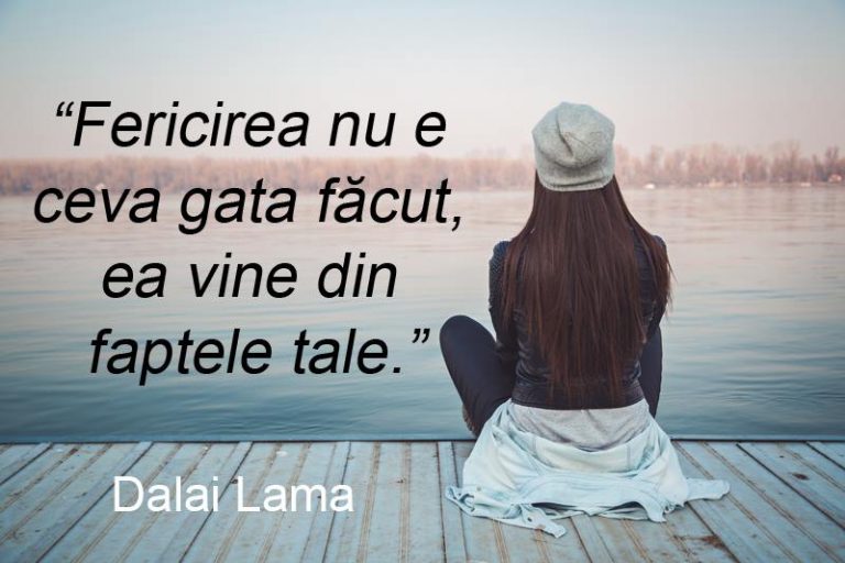 Fericirea nu este ceva ce poate fi găsit cu ușurință.Este o consecință ...